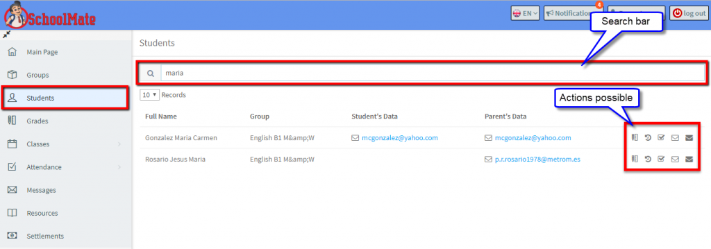 Students | SchoolMate language school management system Students | SchoolMate language school management system